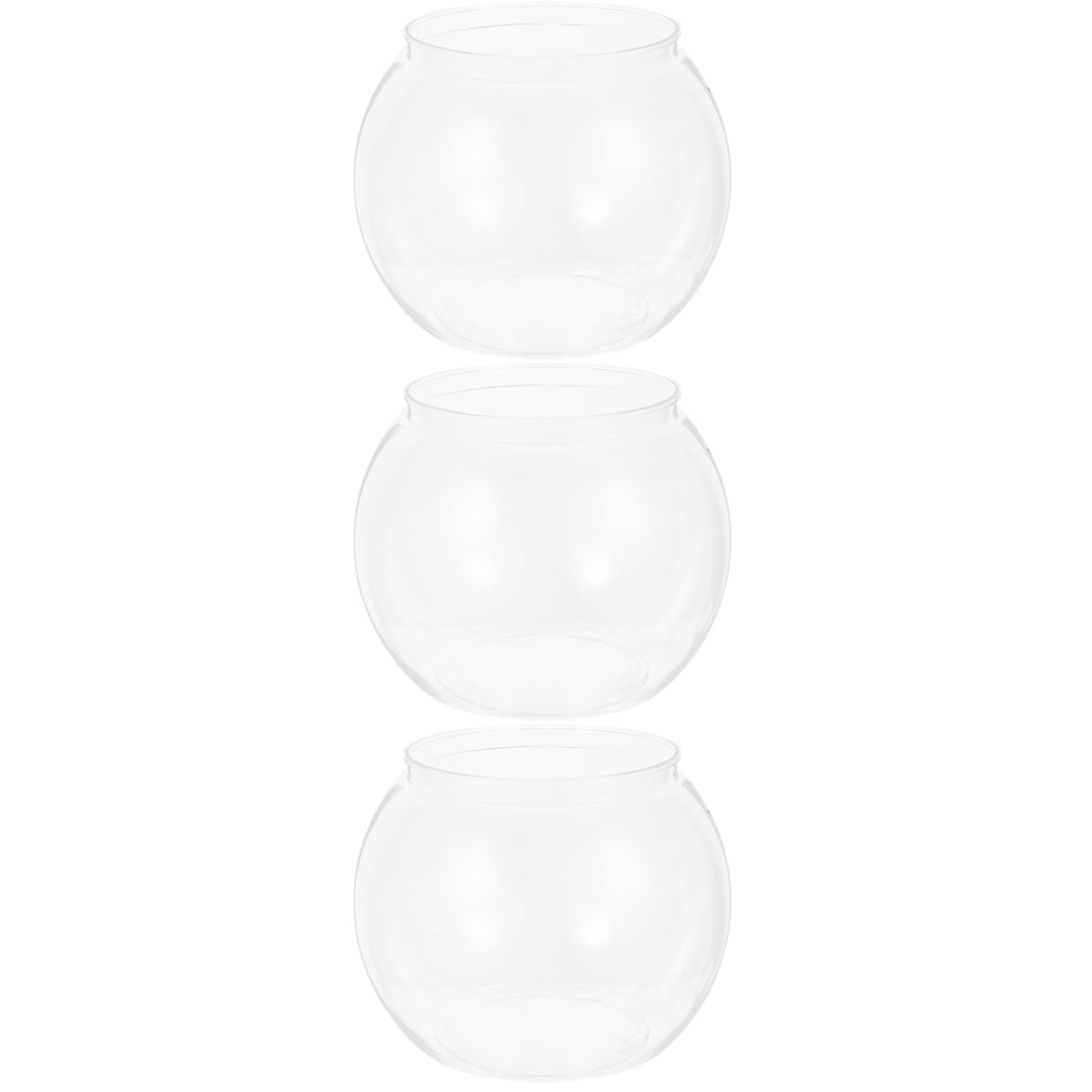 HOMEMAXS 3pcs Transparent Small Fish Tank Plastic Fish Tank Desktop ...