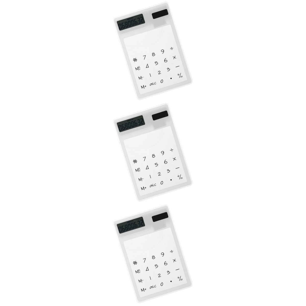 HOMEMAXS 3pcs Unique Transparent Touch Panel Design Solar Powered ...