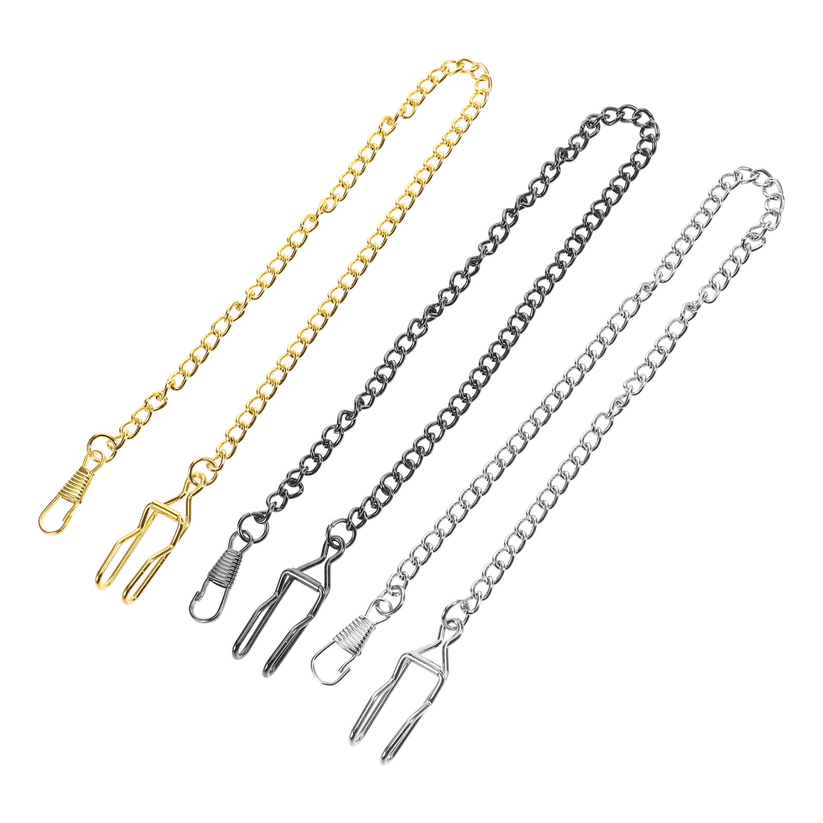 HOMEMAXS 3pcs Vintage Men'S Pocket Watch Chain Classic Metal Alloy Vest ...