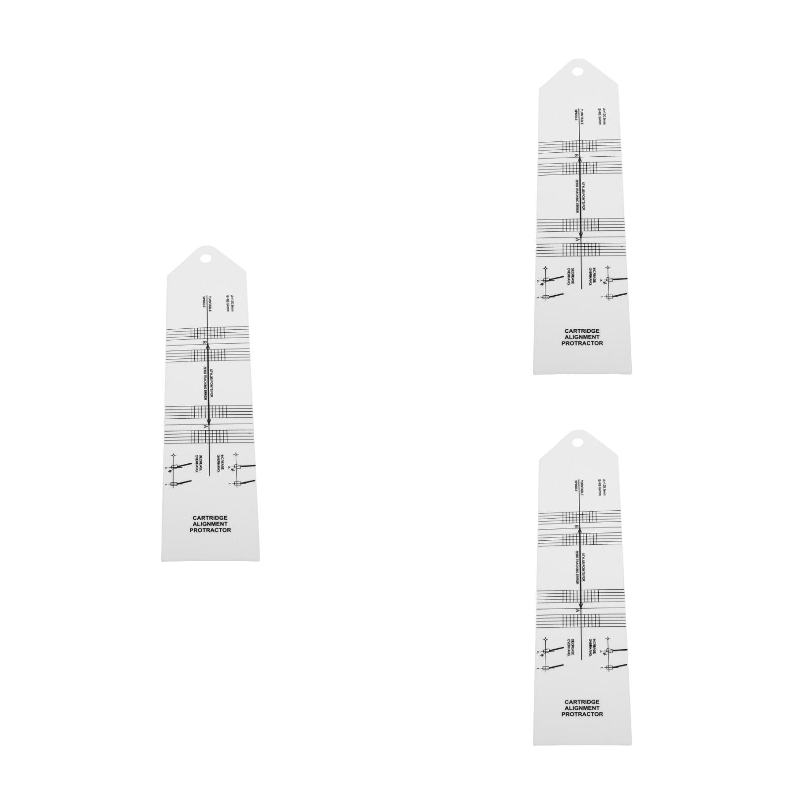 HOMEMAXS 3pcs Vinyl Record Protractor Turntable Tonearm Protractor ...