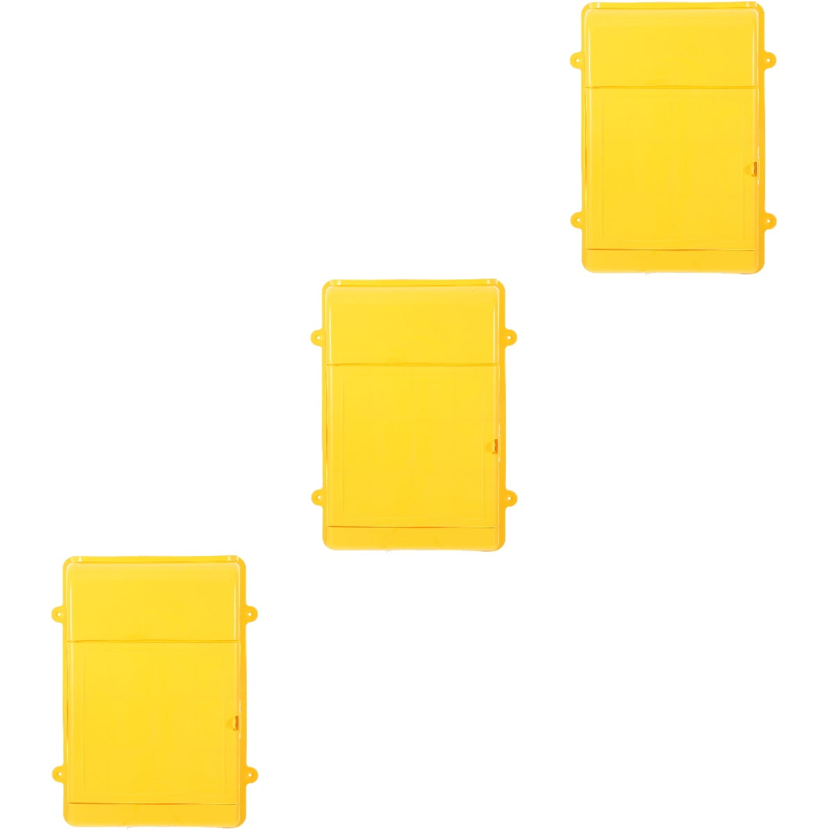 HOMEMAXS 3pcs Wall Mount Mailbox Plastic Post Box Locking Letter Box ...