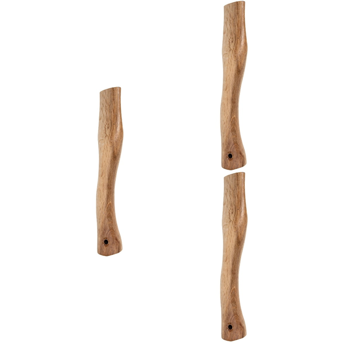 HOMEMAXS 3pcs Wooden Axe Replacement Handle Wooden Grip Axe Handle ...