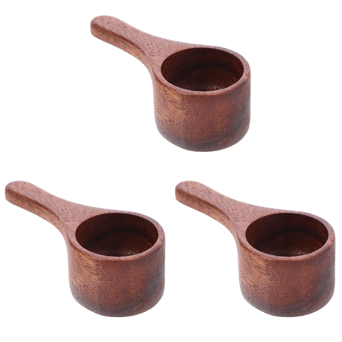 HOMEMAXS 3pcs Wooden Coffee Bean Scoop Coffee Powder Spoon Wood Handle ...
