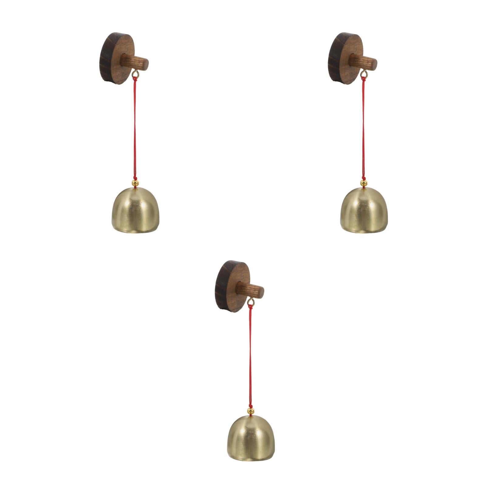 HOMEMAXS 3pcs Wooden Shopkeepers Bell For Door Opening Decorative ...