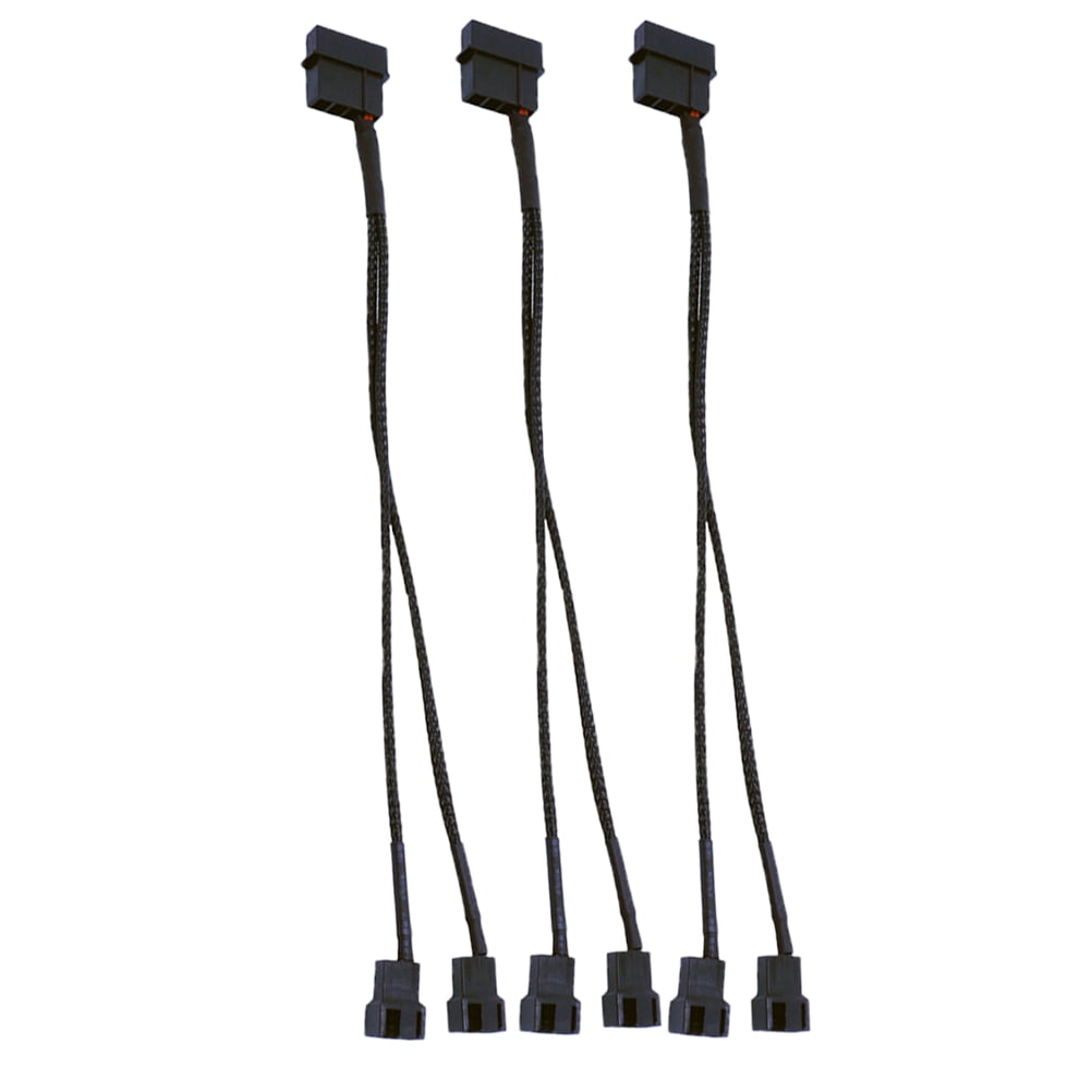 HOMEMAXS 3pin Expansion Cable Pin to Pin Fan Cable M Black - Walmart.com