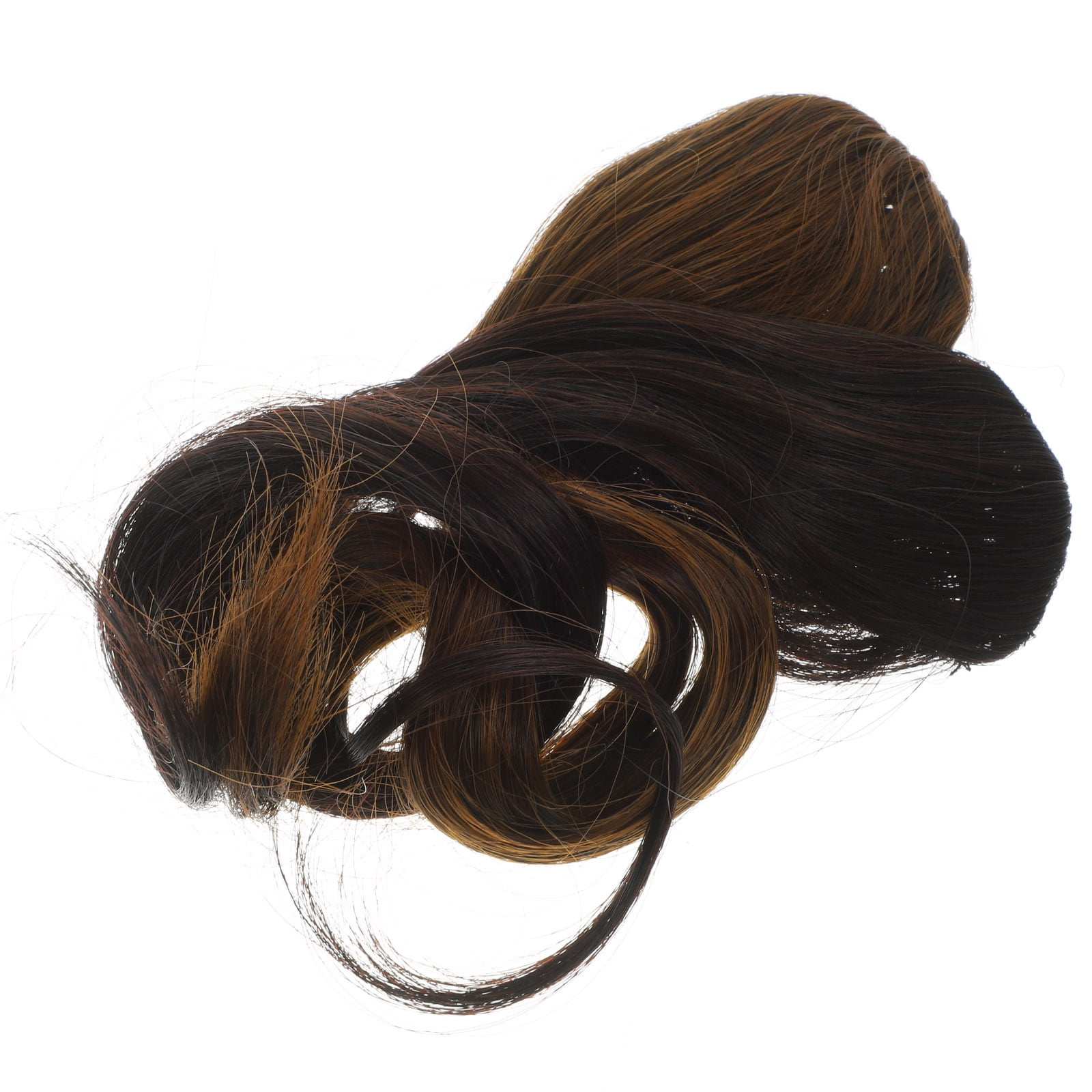 HOMEMAXS 4 PCS Artificial Curly Bangs Fake Hair Pieces Long Wig Bang ...
