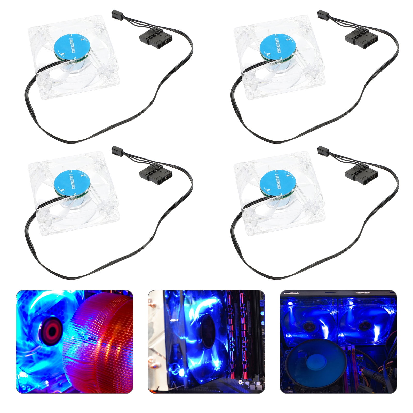 HOMEMAXS 4 PCS Computer Cooling Fan Chassis Cooling Fan Chassis Air ...