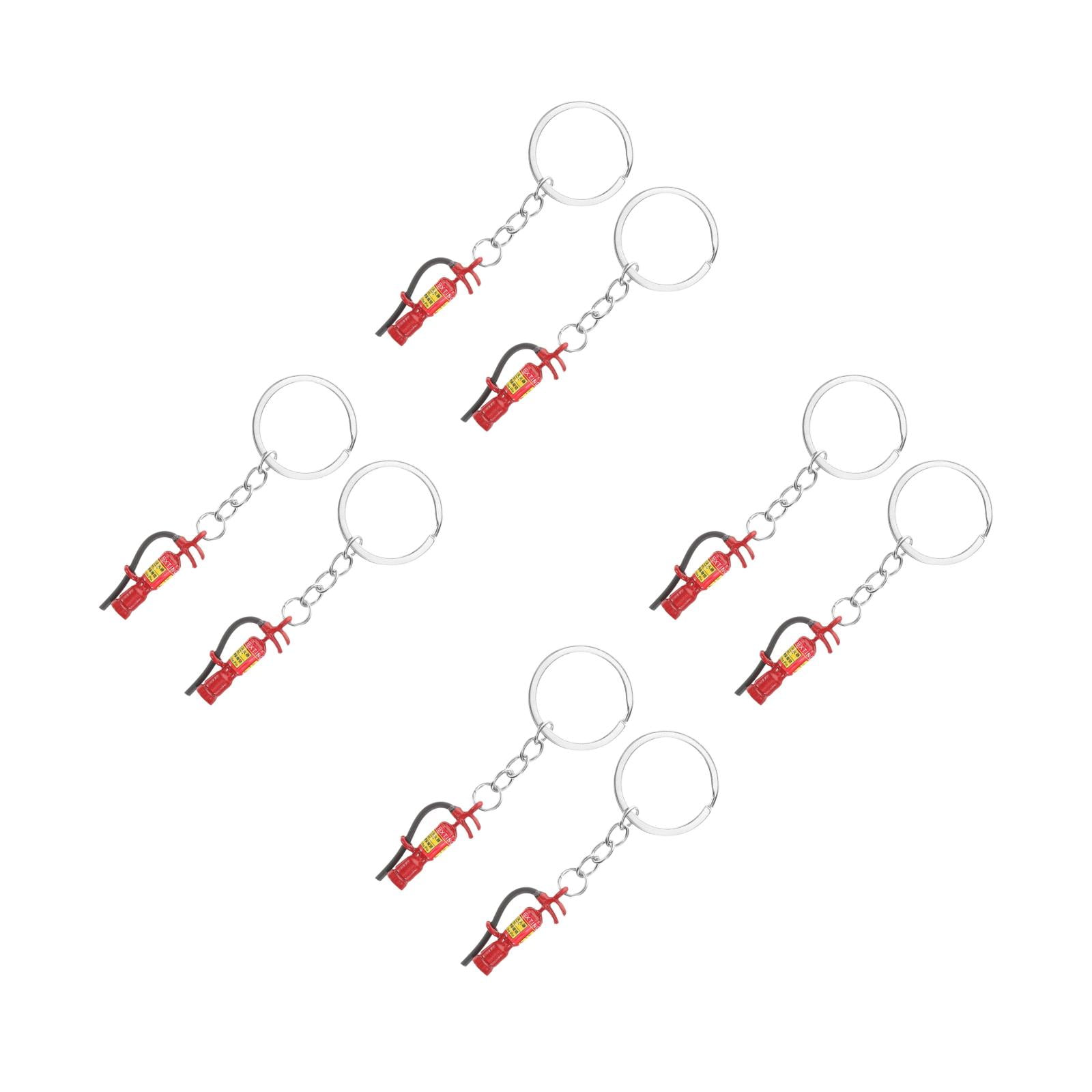 HOMEMAXS 4 PCS Fire Extinguisher Key Ring Car Firefighter Gift Miss 8 ...