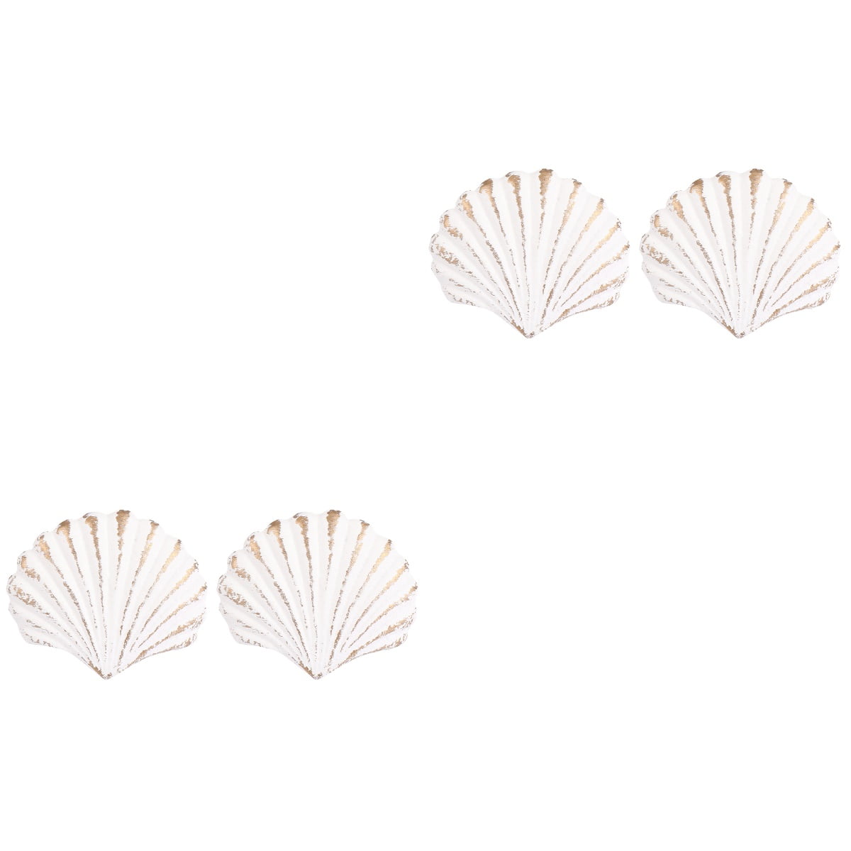 HOMEMAXS 4 PCS Vintage Seashell Drawers Pull Ocean Beach Theme Knobs ...