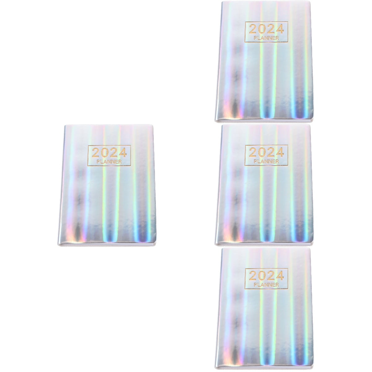 4 Pack 2024 Plan Calender Notebook Planner Stickers Agenda Notebooks ...