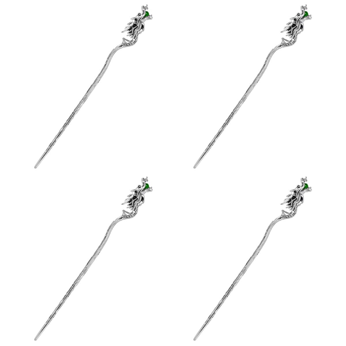 HOMEMAXS 4 Pack Woman Hair Bun Accessories for Women Dragon Hairpin ...
