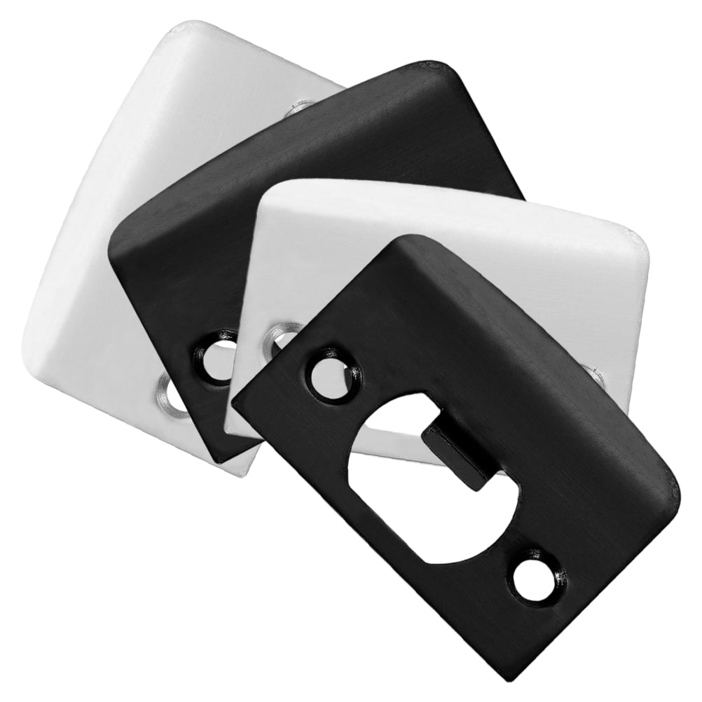 4 Pcs Adjustable Deadbolt Strike Plate Stainless Steel Door Latch Cover ...