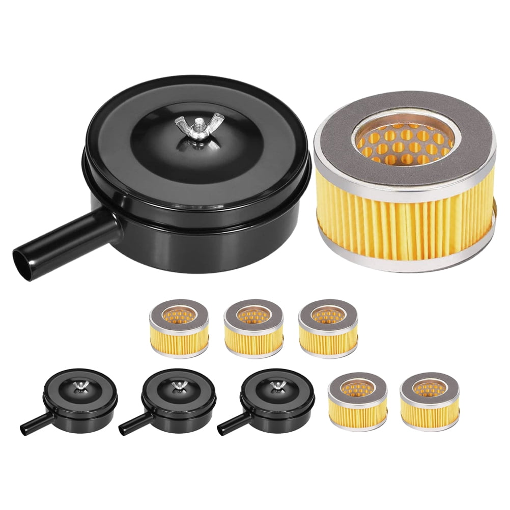 HOMEMAXS 4 Pcs Air Compressor Muffler Plug Inflatable Portable Black ...