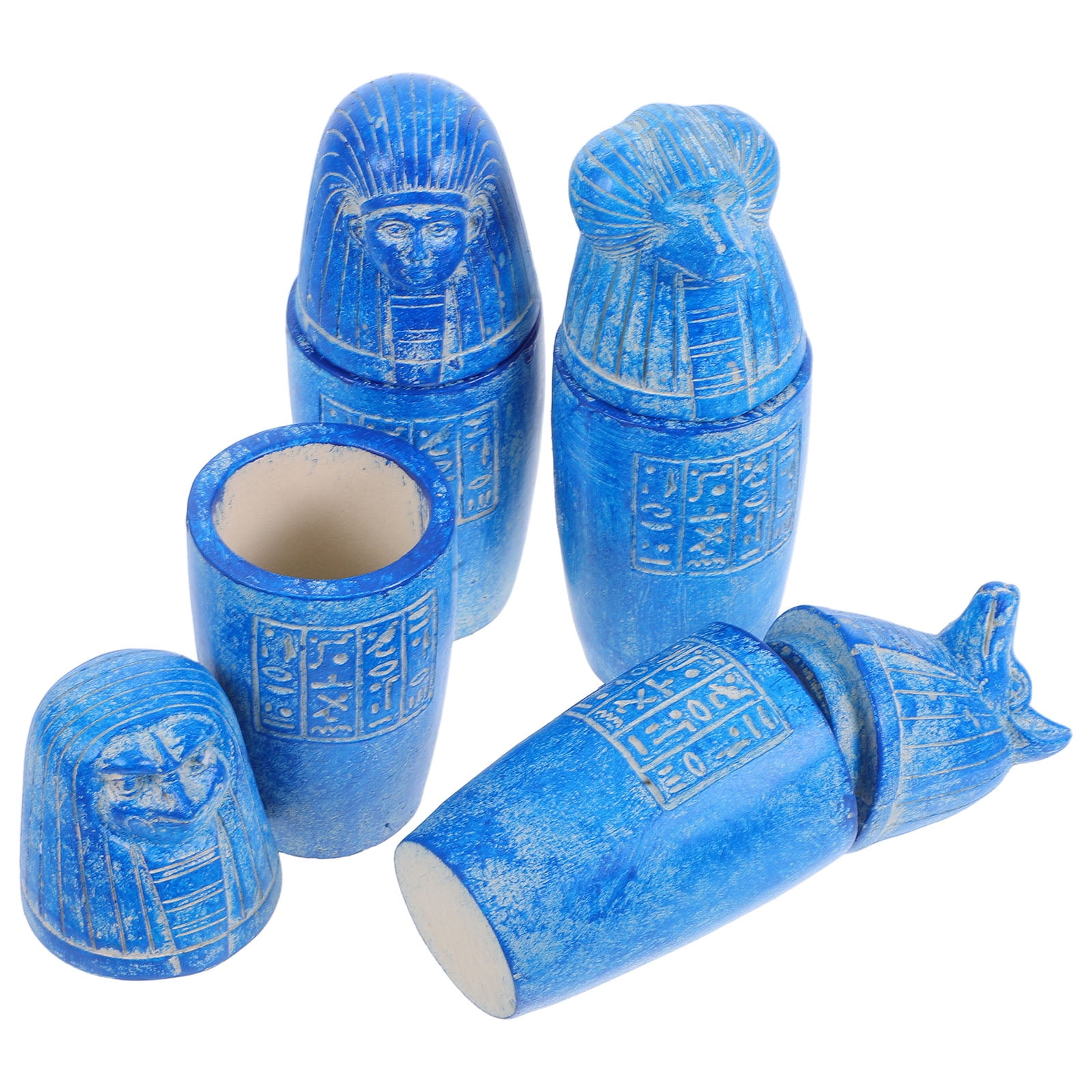 HOMEMAXS 4 Pcs Ancient Egyptian Artifacts Horus Decoration Sculpture ...