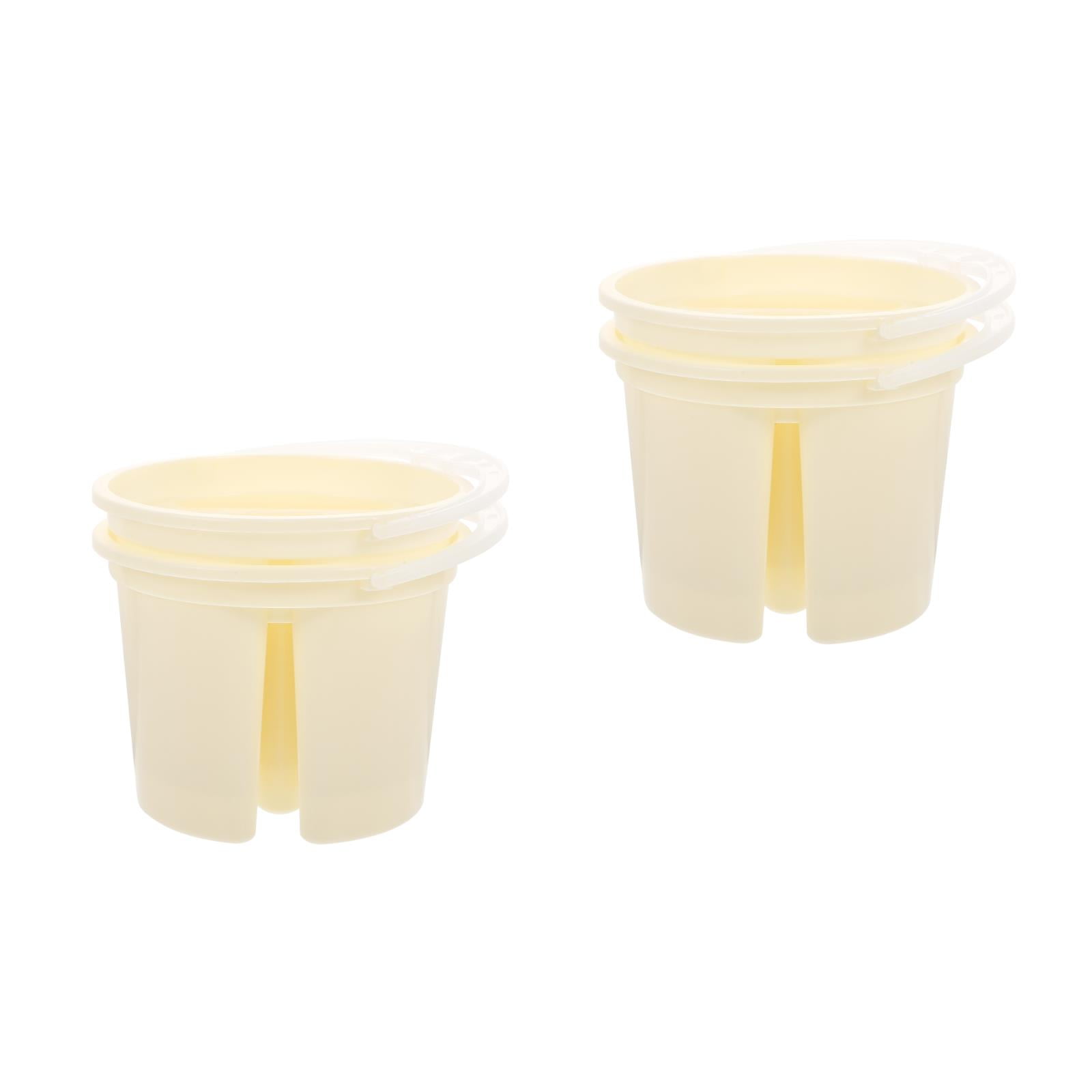 HOMEMAXS 4 Pcs Artist Brush Basins Painting Beushes Bucket with Brush ...
