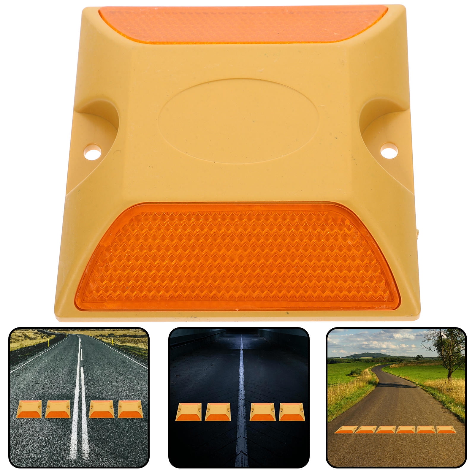 HOMEMAXS 4 Pcs Automotive Trailer Reflectors Driveway Marker Reflective ...