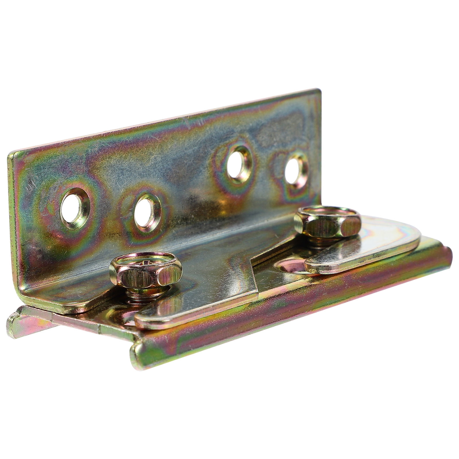 4 Pcs Bed Connection Parts Hinges Clamps Heavy Duty Brackets Frame ...