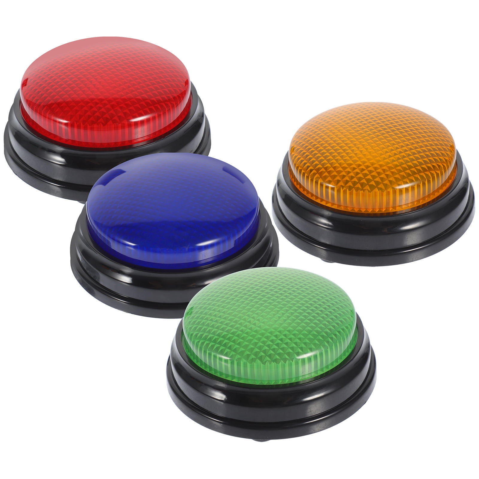 HOMEMAXS 4 Pcs Buzzers for Games That Show Who Buzzed First Illuminated Sound Button Dad ...