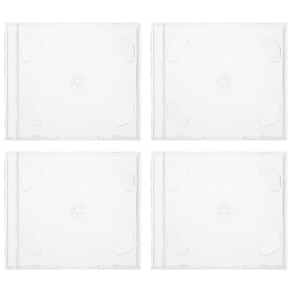 HOMEMAXS 4 Pcs CD Storage Case Disc Organizer Dispenser Refillable ...