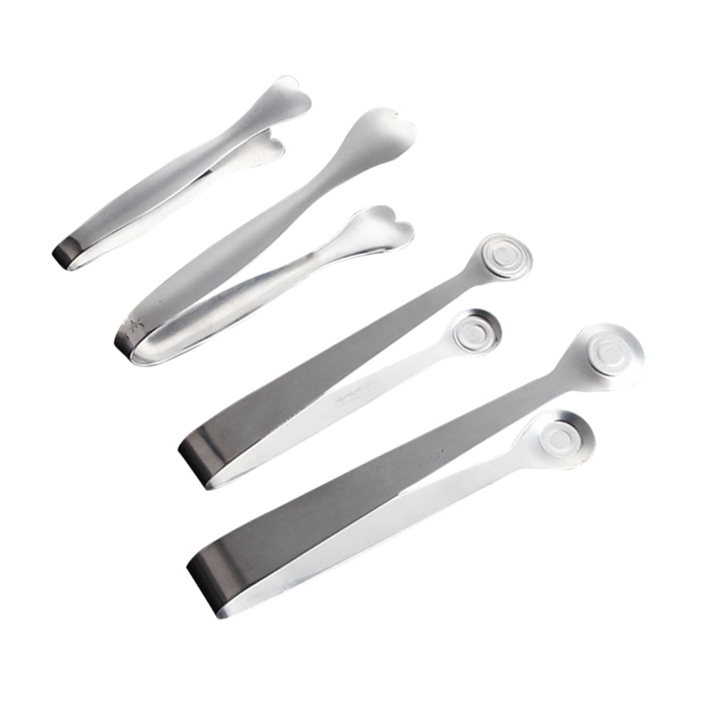 HOMEMAXS 4 Pcs Clamp Mini Tongs Serving Utensils Snail Food Clips ...