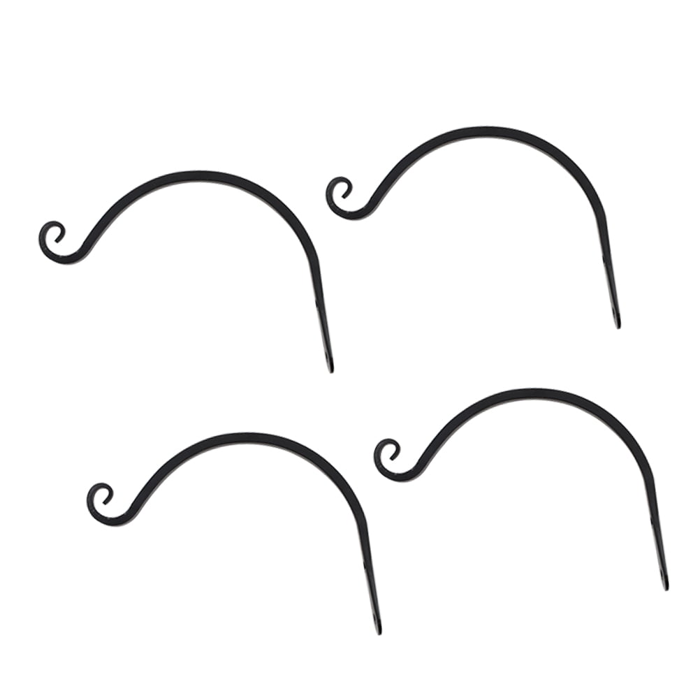 HOMEMAXS 4 Pcs Commercial Flairs Flower Basket Hook Garden Wall Hook 20 ...