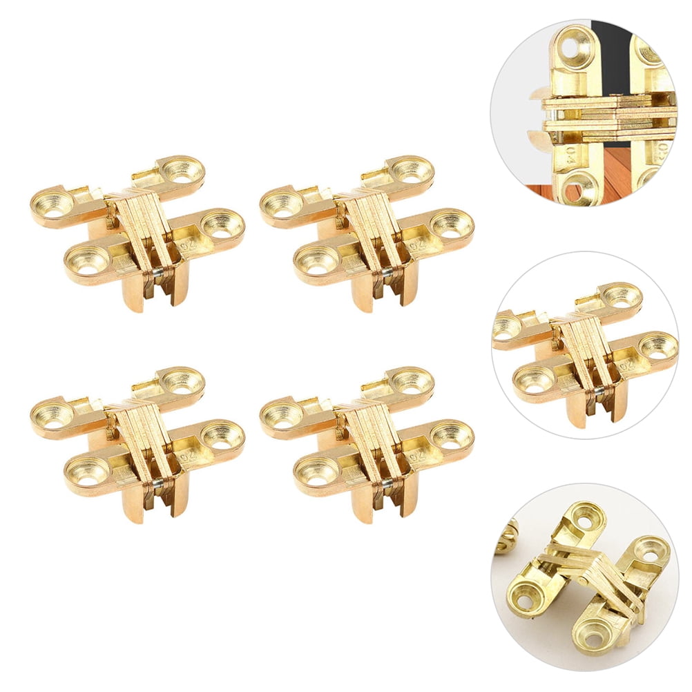 HOMEMAXS 4 Pcs Concealed Sliding Hinges for Cabinet Doors Furniture ...