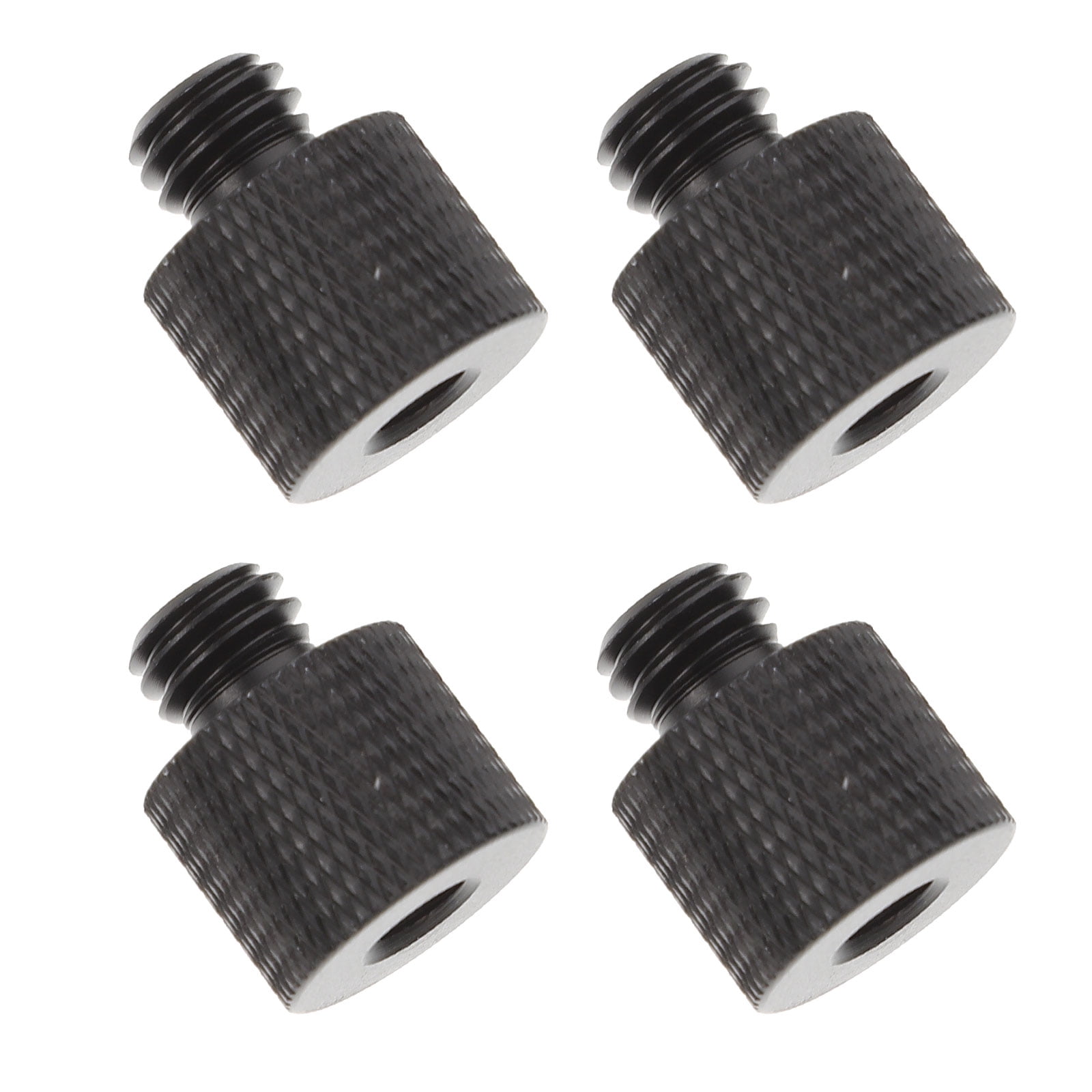 4 Pcs Conversion Screw Socket Connector Kit Adaptor Adapter Black ...