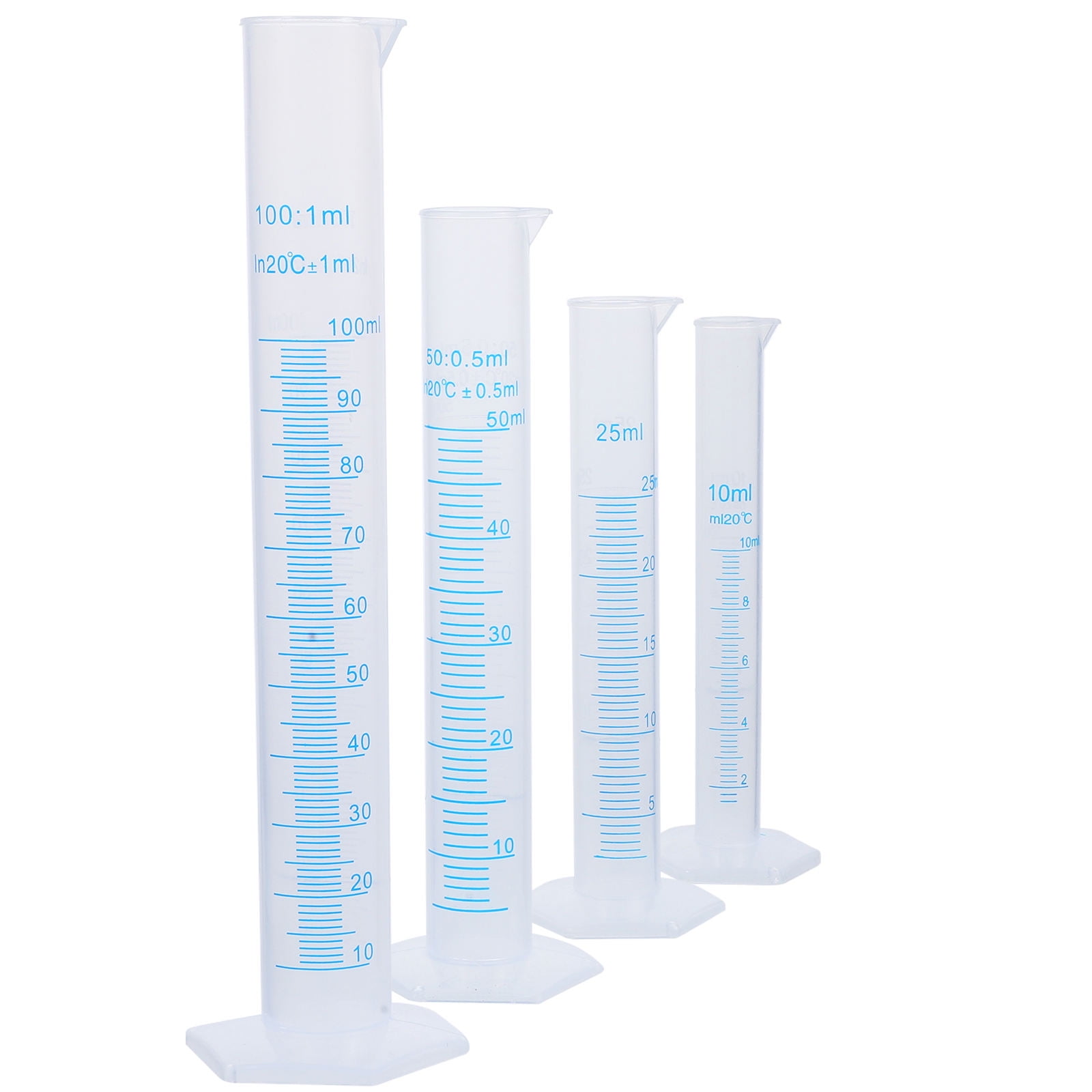 HOMEMAXS 4 Pcs Cylinder Small Liquid Measuring Cup Cups Graduated Child ...
