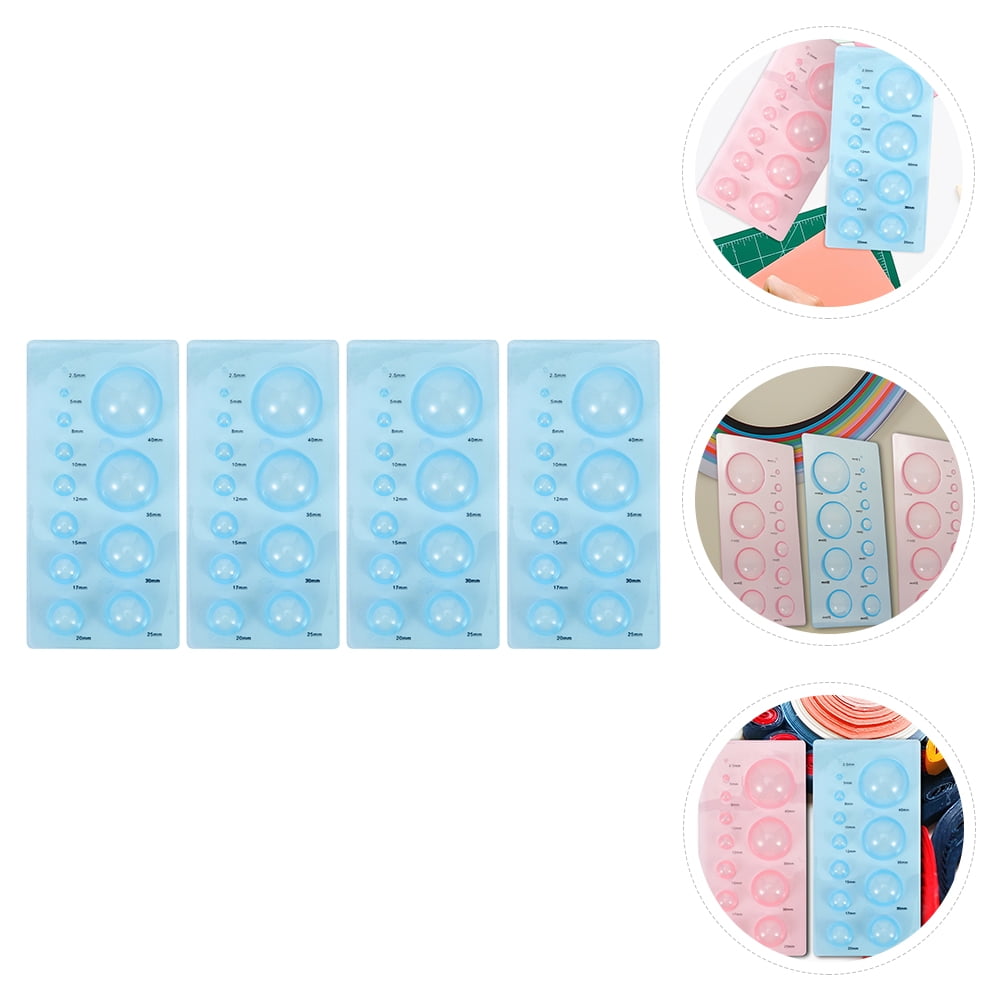 HOMEMAXS 4 Pcs DIY Roll Tool Plastic Paper Quilling Mould DIY Paper ...