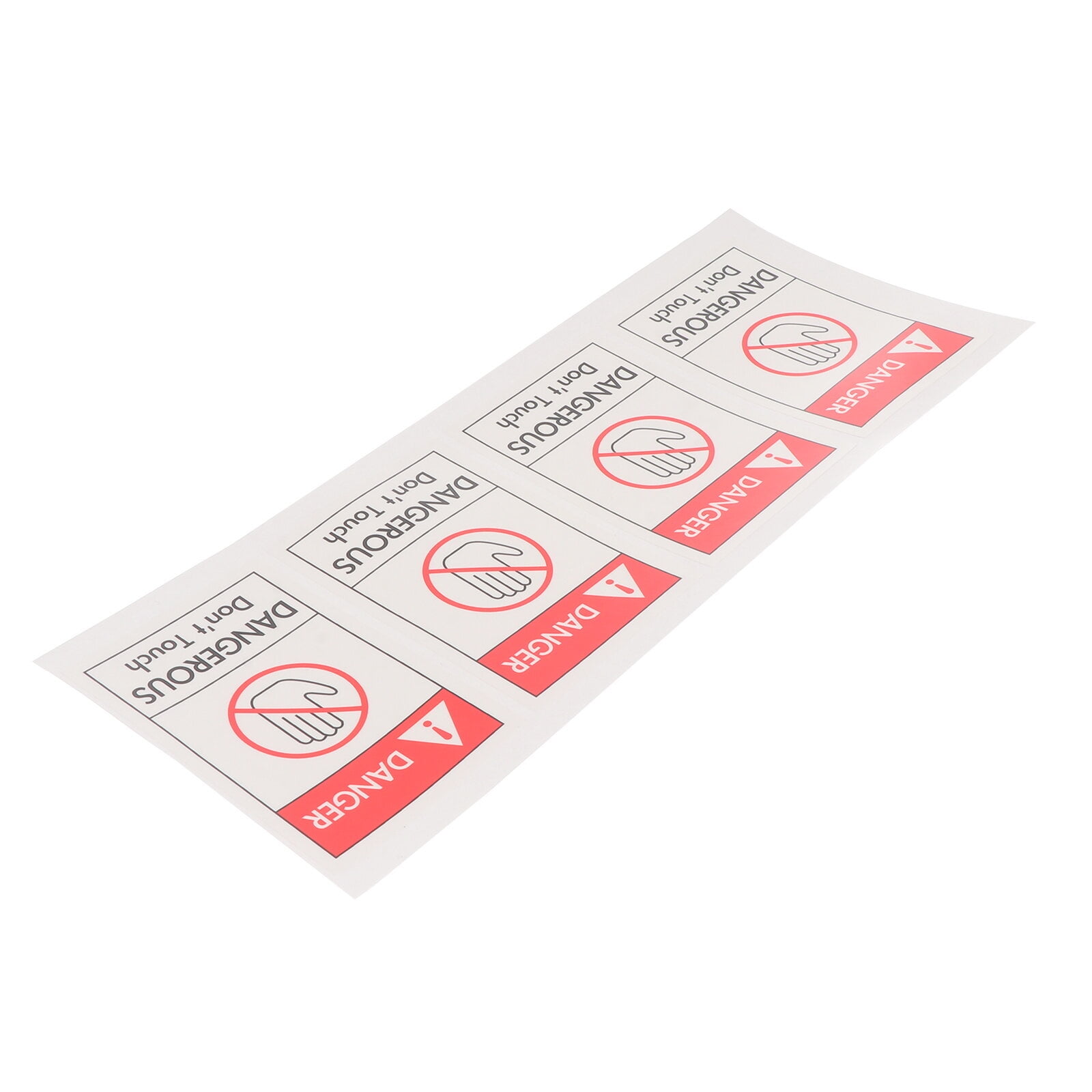 HOMEMAXS 4 Pcs Do Not Touch Warning Sign Stickers Eye-catching Signs ...