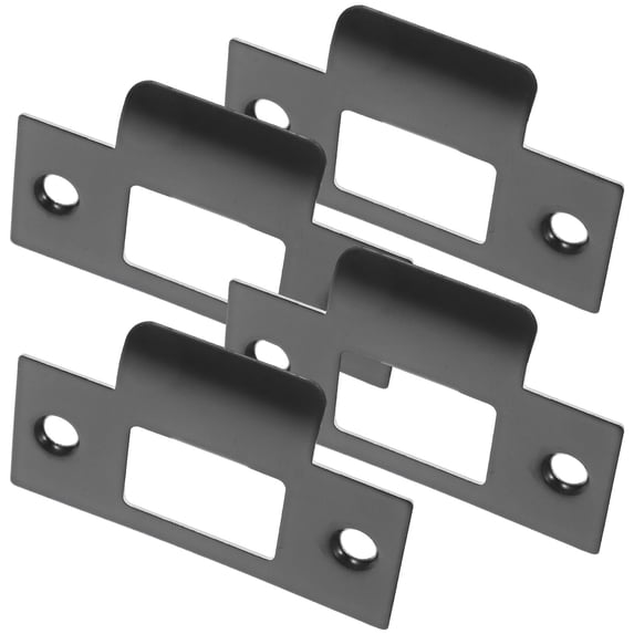 4 Pcs Door Lock Guide Keyhole Security Strike Plates for Exterior Doors ...