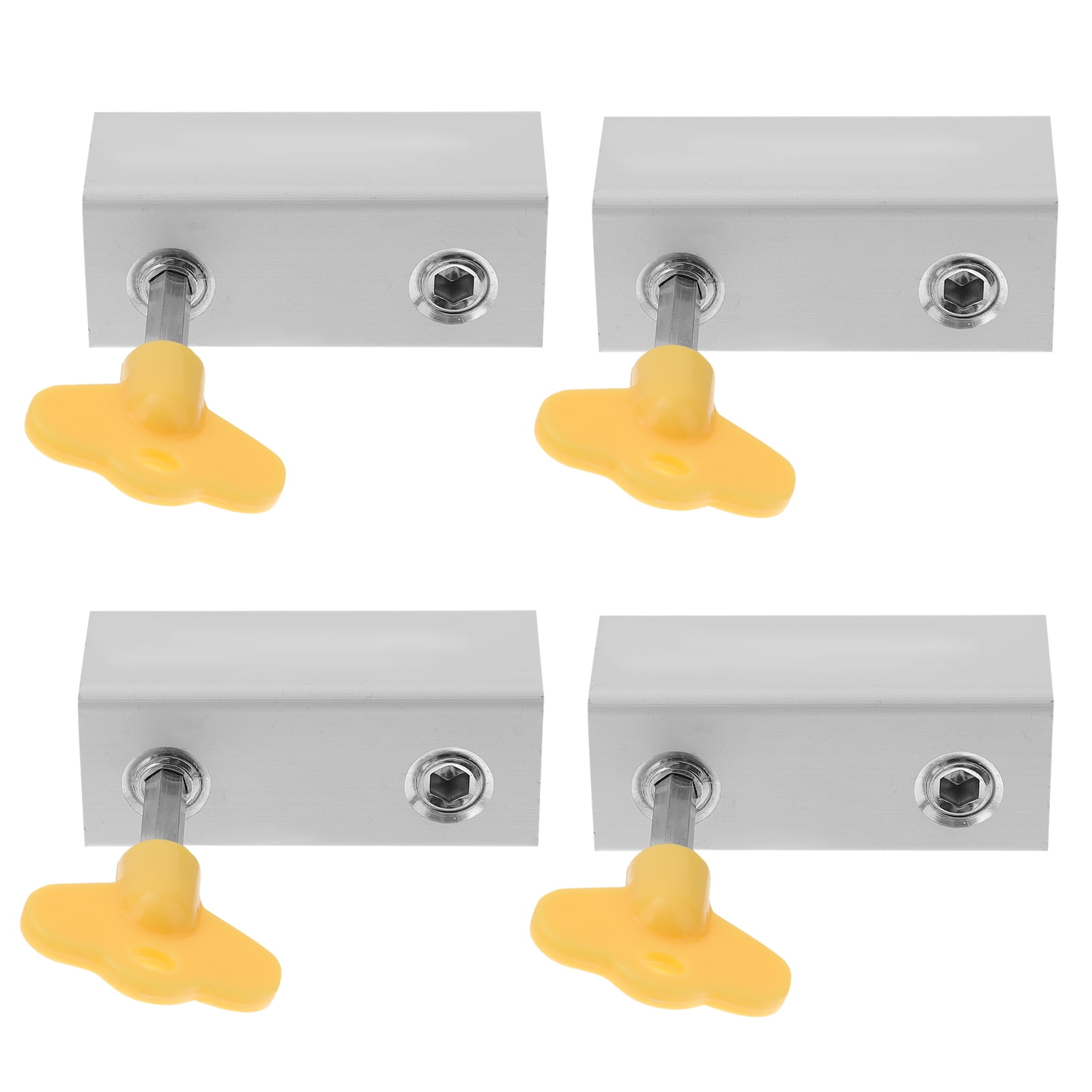 HOMEMAXS 4 Pcs Door and Window Limiter Sliding Stopper Vinyl Locks ...