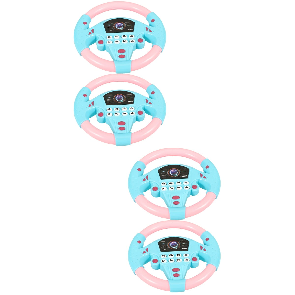 HOMEMAXS 4 Pcs Driving Simulator Wheel Car Driving Learning Toy Toddler ...