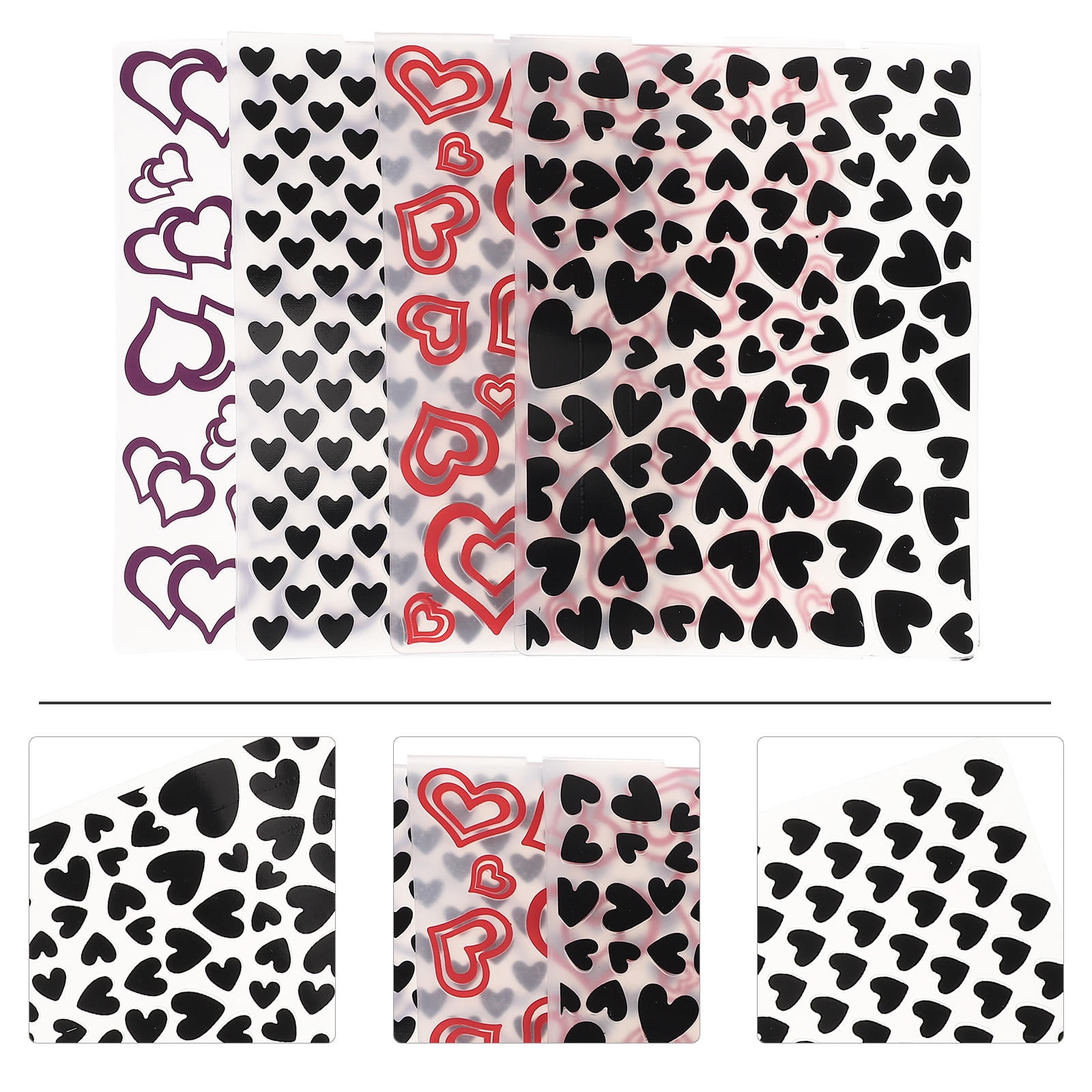 VERDANVERSE embossing mold Embossing Templates Assorted Color 4Pcs ...