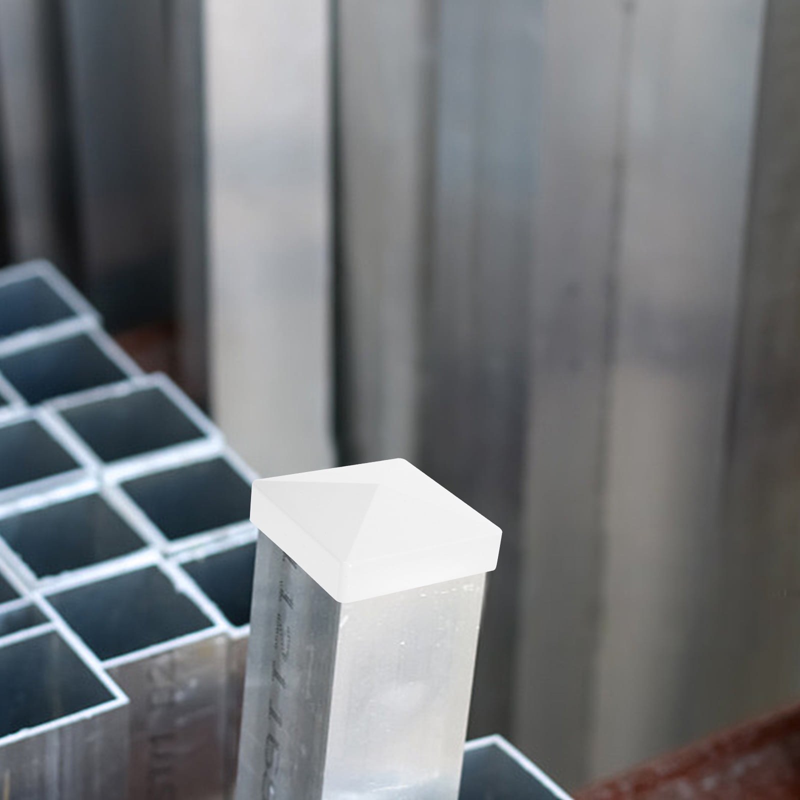 HOMEMAXS 4 Pcs Fence Toppers Dock Piling Caps Covers Waterproof White ...