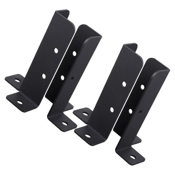 HOMEMAXS 4 Pcs Fences Patio Post Fixing Bracket Pergola Kit Mailbox ...