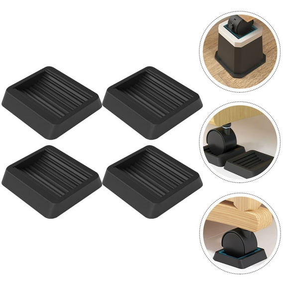 HOMEMAXS 4 Pcs Fixed Foot Pad Furniture Glides Chair Feet Protectors ...