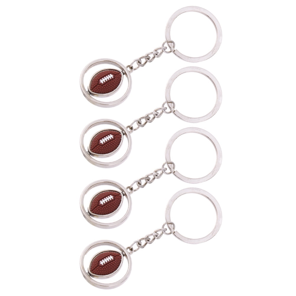 HOMEMAXS 4 Pcs Football Squeeze Chain Key Interesting Keychain Fine ...