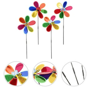 Colorful Handheld Windmills and Pinwheels for Garden and Party Decor
