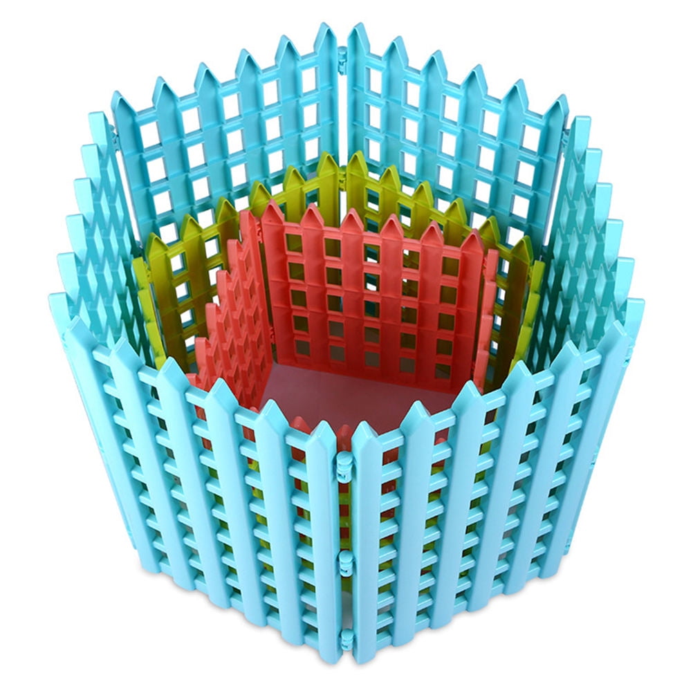 HOMEMAXS 4 Pcs Gate Pet Indoor Plastic Enclosure Containment - Walmart.com