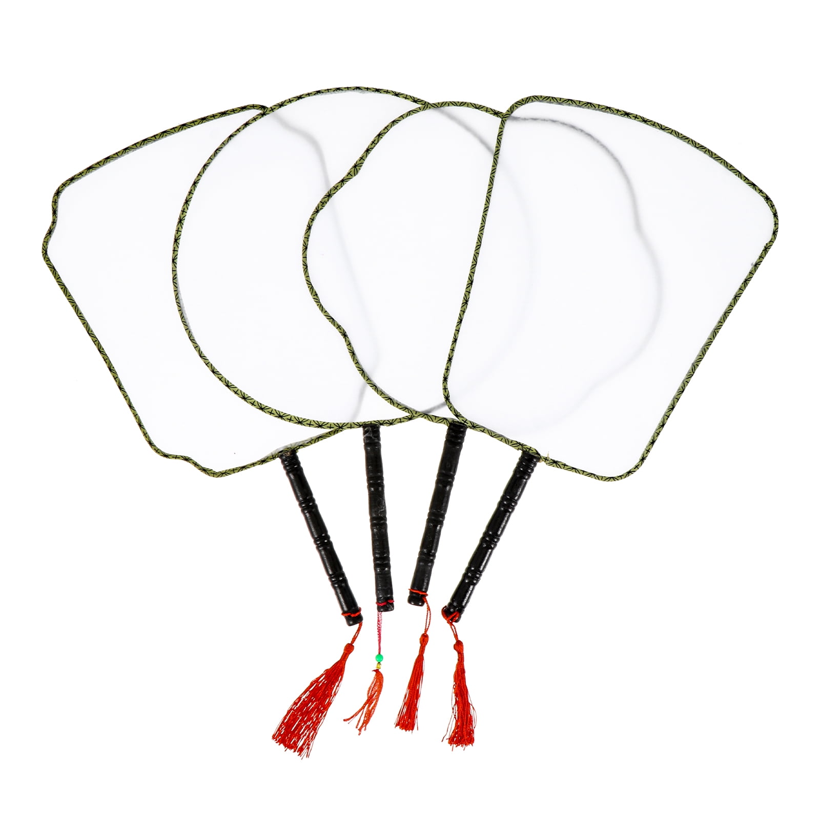 Blank DIY Painting Fans for Kids Hand Fan Craft Accessories Synthetic ...