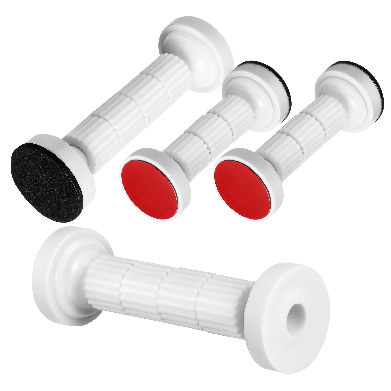 HOMEMAXS 4 Pcs Wall Protector from Bed Headboard Stopper Fixer White ...