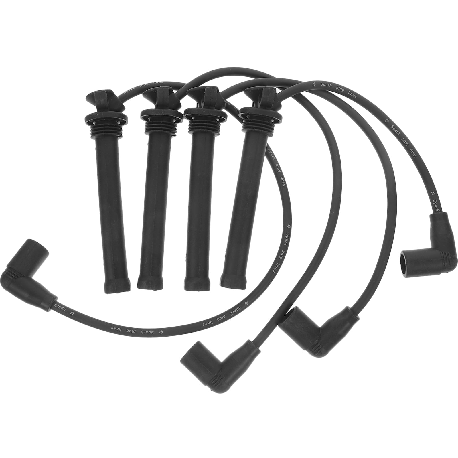 HOMEMAXS 4 Pcs High Heat Spark Plug Ignition Wires Plugs and Car ...
