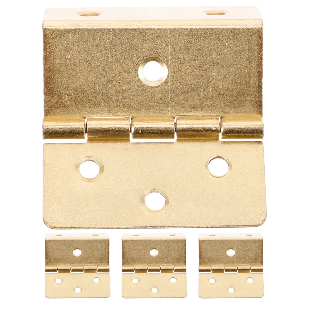 BEADCEST Iron Yellow Hinge for Furniture 4Pcs 2.3x1.7x0.8in - Walmart.com