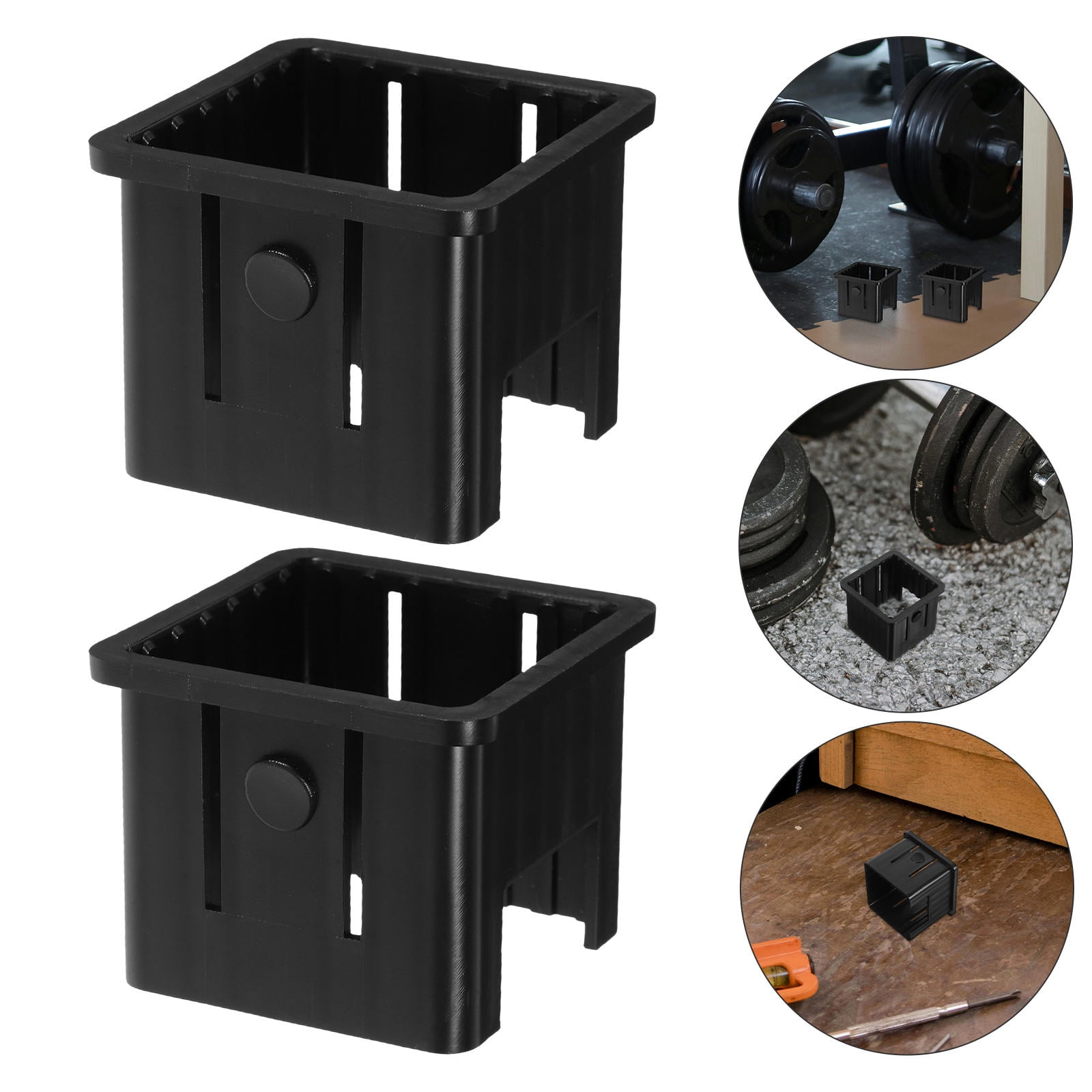 4 Pcs Hollow Tube Liner Insert Square Tubing Inner Sleeves Bushing ...