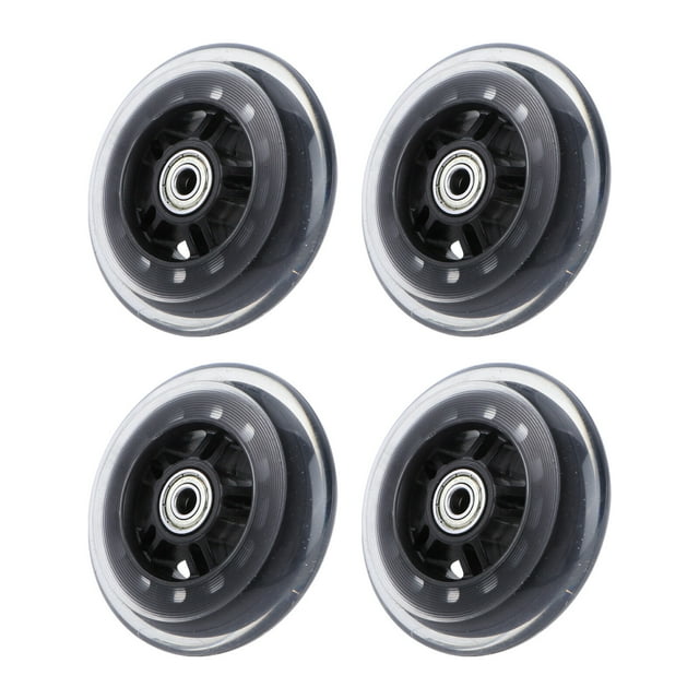 HOMEMAXS 4 Pcs Inline Wheels Transparent Wheel PU Wheels Child 10X10X2 ...