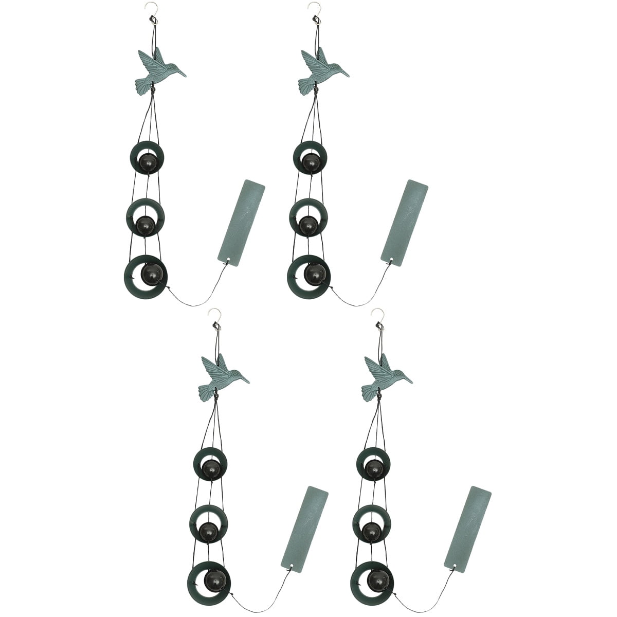 HOMEMAXS 4 Pcs Japanese Wind Chimes Outdoor Yard Wind Bells Pendant for ...