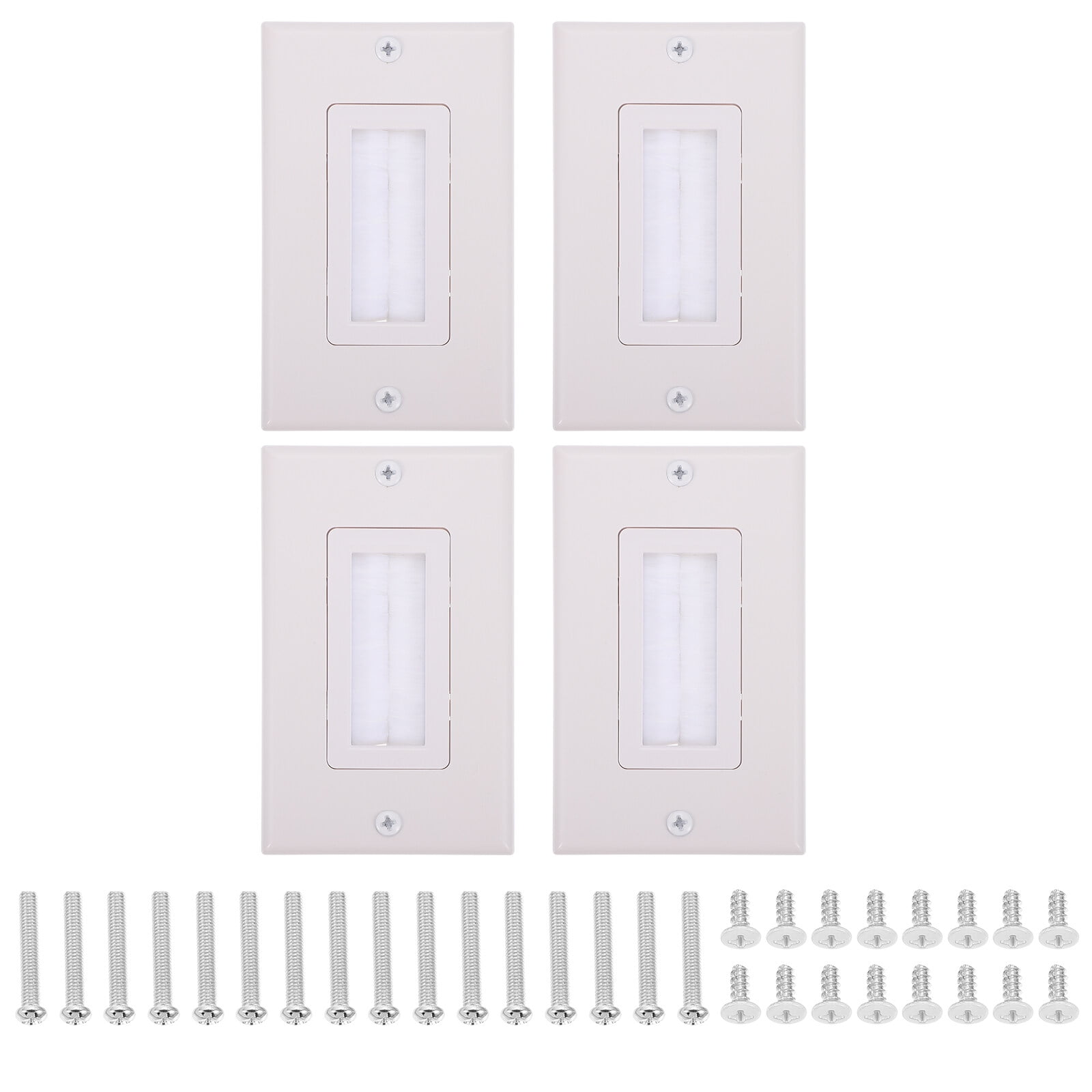 GARVALON Cable Pass Wall Plate Rectangular - Walmart.com