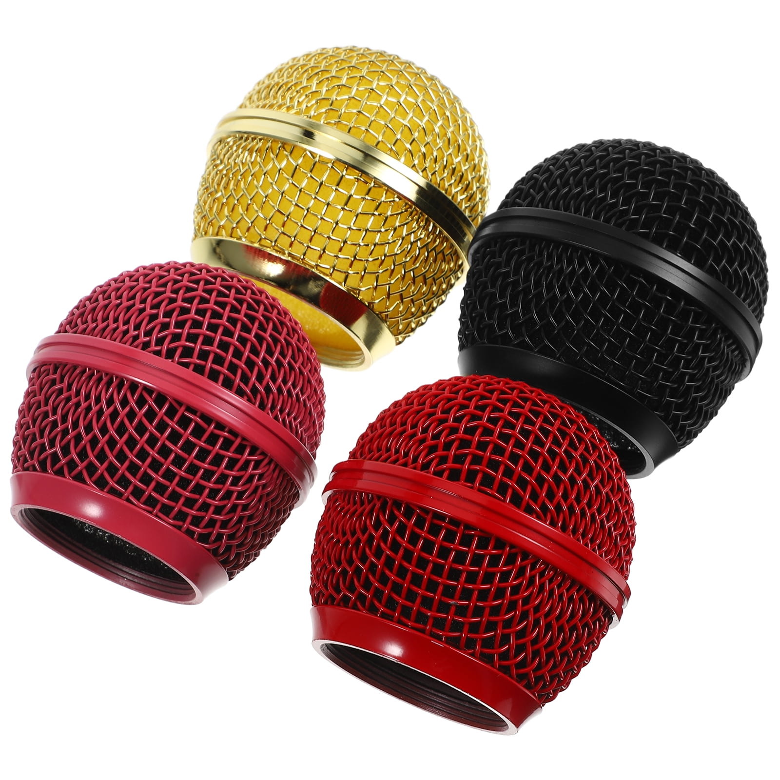 HOMEMAXS 4 Pcs Mesh Microphone Grille Windscreen Condenser Stand ...