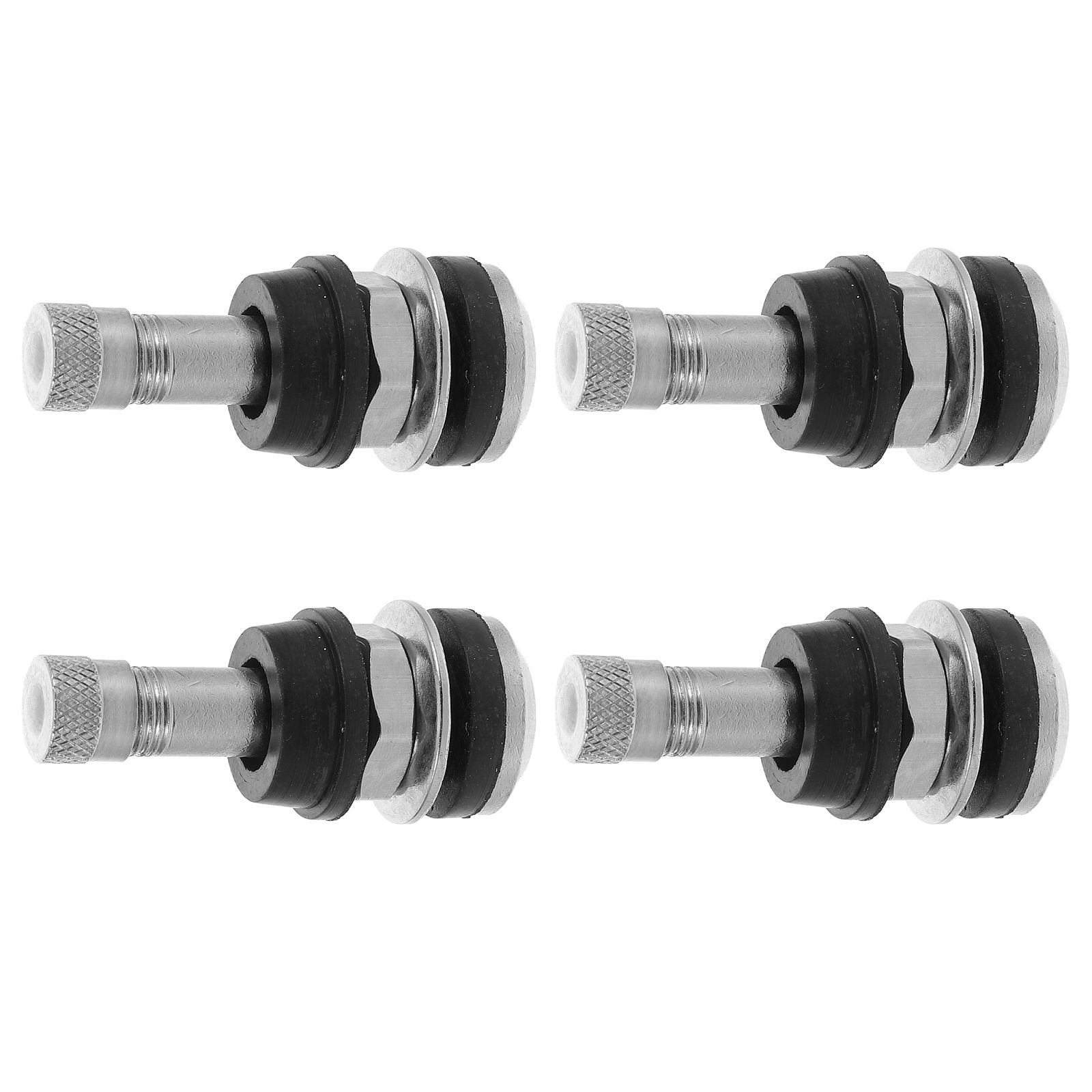 4 Pcs Metal Valve Stem Tire Stems for Wheels Vehicles Black - Walmart.com